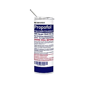 Adazzoo Propofol Tumbler - Healthcare Tumbler - Anesthesiologist Gift - Icu Nurse Gift - Er Nurse Gift - Pharmacist Gift - Nurse Anesthetist Gift - Er Doctor Gift - Vet Gift, White
