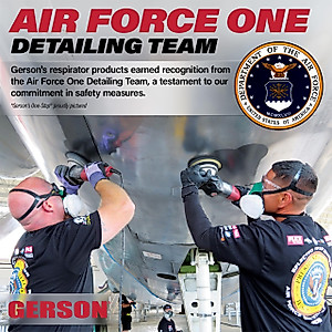 Gerson N95 Mask Replacement Filter - G95P P95 Particulate Filter Pad, 95% Filtration, for Adults, Use with Gerson Half-Mask and Full Face Respirators (10ea/Box)