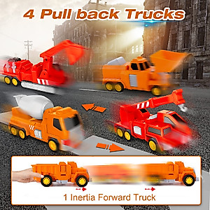 Kids Toys Car Transform Toy: Toys for 5 Year Old Boys | Robot Toys for 3 4 5 6 7 Year Old Boys Girls | 5 in 1 STEM Building Toys for Kids Age 4-8 | Construction Trucks Toddler Toys Birthday Boy Gifts