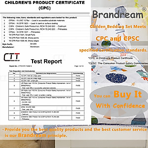 Brandream Outer Space Toddler Bedding Sets for Boys Spaceship Galaxy Rocket Bed in A Bag Cotton Comforter Set, 4PCS Includes Comforter, Top Sheet, Mattress Sheet, Pillowcases