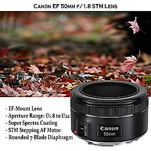 Canon EOS 90D DSLR Camera w/ 18-55mm Lens Bundle + Canon 75-300mm & Canon 50mm f/1.8 Lens + 500mm Preset Lens + Camera Case + 96GB Memory + Battery Grip + Speedlight Flash + Commander Optics Bundle