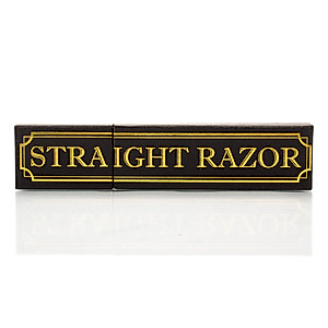 The Shave Network Shave Ready 10 Piece Set Shaving Straight Razor 6/8 - Gold, Classic - Plastic Handle - Unisex - Black, Silver - Sensitive Skin - Men