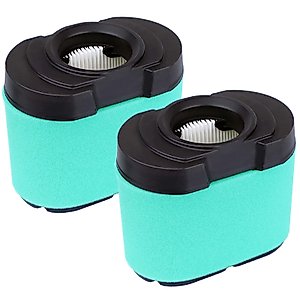 HEYZLASS 2 Pack GY21057 Air Filter, Replace for John Deere MIU11515 Z425 792105 YT4000 407777 40G777 40H777 44M777 44P777 Lawn Mower Air Filter with Foam Pre Cleaner