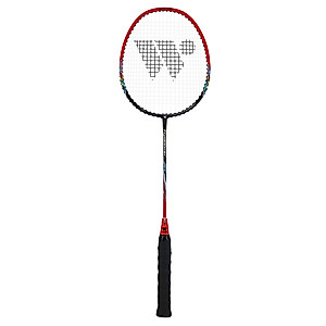 WISH FusionTec 917 – Badminton Racket and Case – Includes 1 Badminton Racket and 1 Badminton Bag – Excellent Badminton Grip – Great for Competitive Badminton Games, Red
