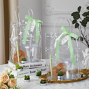 MotiMind 6 Sets Baby Shower Prizes for Game Winners Succulent Candle Double Wall Tumbler Heart Cork Coaster Insulated Ballpoint Pen Gift Bag Baby Shower Bridal Shower Game Prizes