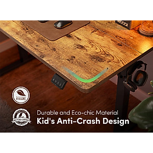 FEZIBO Electric Standing Desk, 40 x 24 Inches Height Adjustable Stand up Desk, Sit Stand Home Office Desk, Computer Desk, Black