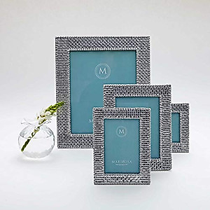 MARIPOSA Basketweave Picture Frame, 8x10, Silver