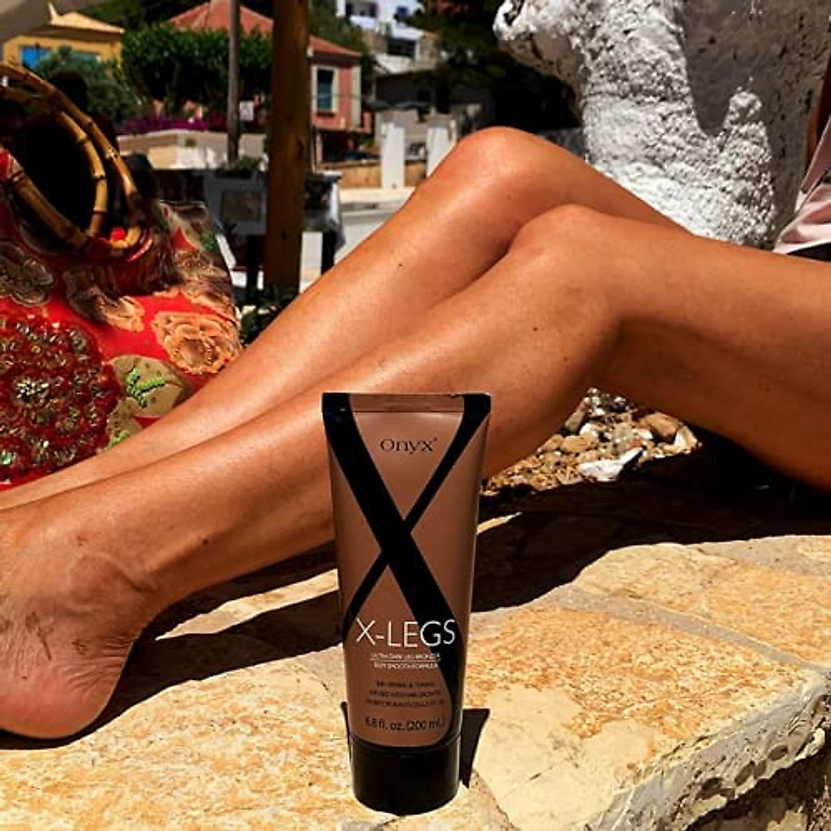 Onyx X-Legs Indoor Tanning Lotion - Moisturizing Leg Tanner, the Darkest Bronzer for Tanning Legs, Skin Firming & Conditioning, Anti-Oxidants for Vitalizing & Soothing, Tanning Bed Lotion