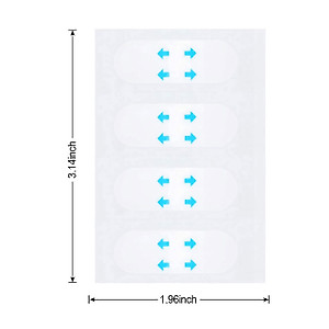 Yaomiao 200 Pieces Face Lift Tape Face Lifting Sticker Invisible Thin Face Stickers V-Shape Face Lift Tape Make-up Face Lift Tools for Face