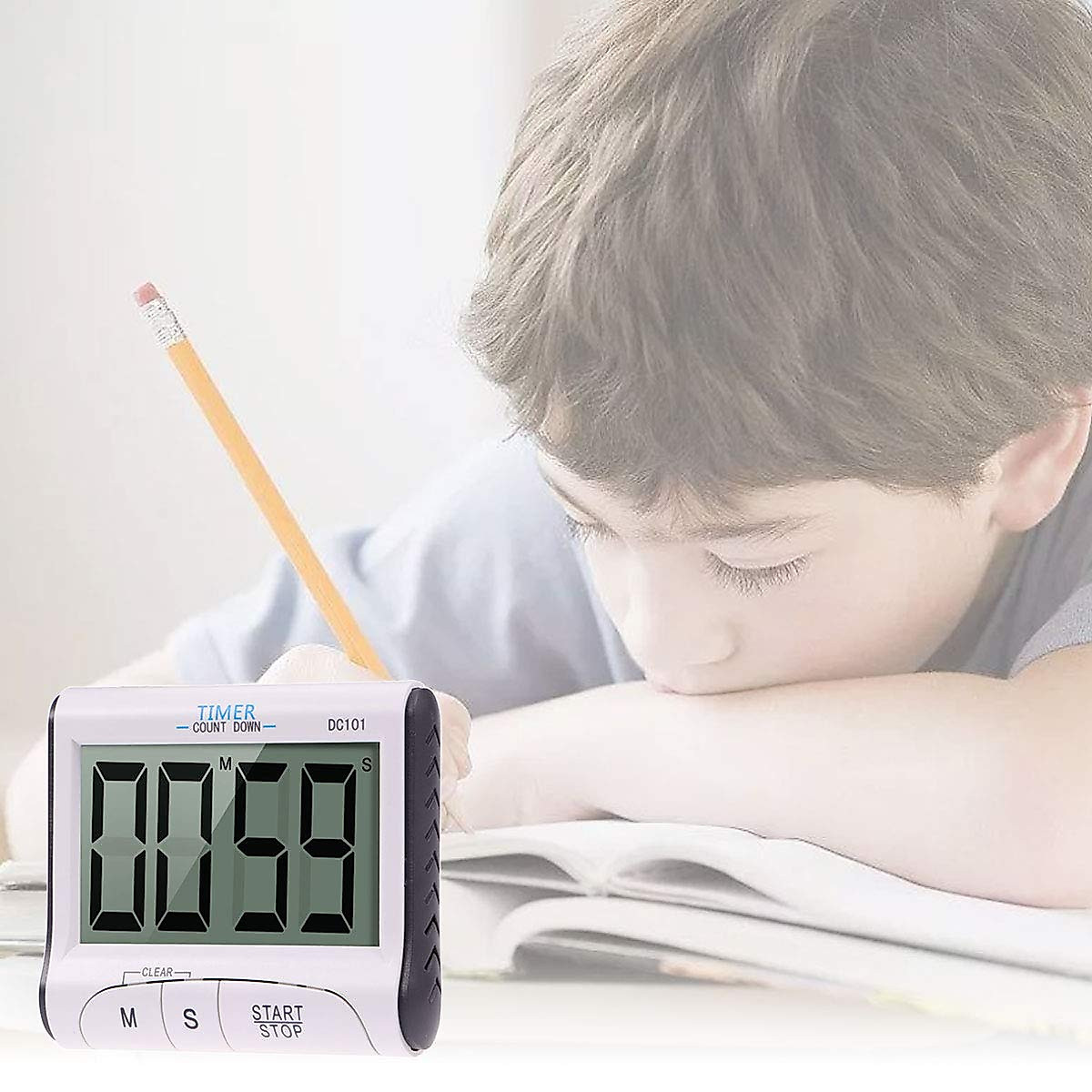 Vosarea DC101 Digital Kitchen Cooking Timer Count Down Up Clock Loud Alarm with Large LCD Display Screen with Battery
