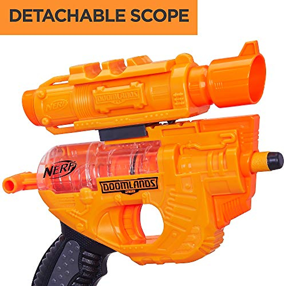Nerf Holdout Doomlands Toy Blaster with Detachablex 40Mm & 2 Official Doomlands Elite Darts for Kids, Teens, & Adults