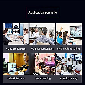 XUNGU HD Video and Audio Conferencing System, All-in-one 10X Optical Zoom USB PTZ Conference Room Camera Video and Audio conferencing for Big Meeting Rooms