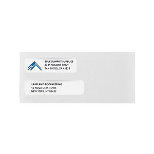 500 No. 10 Flip and Seal Double Window Security Envelopes - Perfect Size for Multiple Business Statements, Quickbooks Invoices, and Return Envelopes -Number 10 Size 4 1/8 X 9 ½ Inch