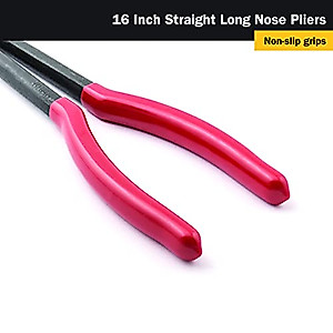Titan 60781 16-Inch Straight Long Nose Pliers