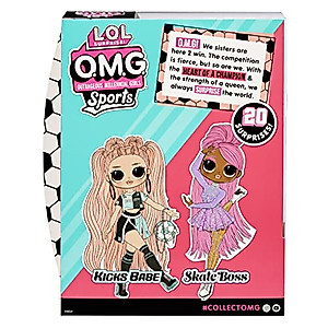 L.O.L. Surprise! LOL Surprise OMG Sports Fashion Doll Kicks Babe with 20 Surprises – Great Gift for Kids Ages 4+