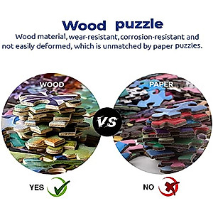 Puzzles for Adults 500 Piece，Elephant Puzzles，Wooden Puzzle，Gift，Finished Size: 20✕15 Inches