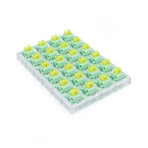 Redragon A113 Bullet-QT Soft Tactile Mechanical Switch, 3-Pin Plate Mounted Quiet Tactile Equivalent, Hot-Swappable DIY Keyboard Switch Mod, 50 Million Click(24 pcs Switches, Keycap + Switch Puller)