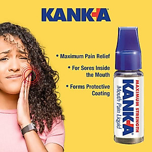 Kank-A Mouth Pain Liquid Professional Strength 0.33 oz (Pack of 3)
