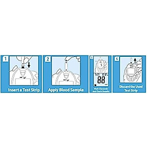 ONE-CARE 100 Count Glucose Test Strips, Precision Sugar Measurement (2 Boxes of 50 Each)