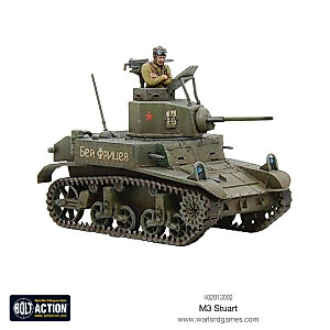 Bolt Action M3 Stuart Allied Light Tank 1:56 WWII Military Wargaming Plastic Model Kit
