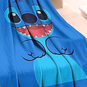 Exacmos Cartoon Flannel Throw Blanket for Home Couch, Bed and Sofa 50"x60" Suitable for All Season
