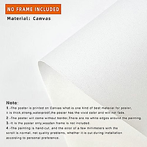 John Wick Chapter 4 Keanu Reeves Movie Poster Canvas Art Poster and Wall Art Picture Print Modern Family Bedroom Decor Posters 24x36 Inches