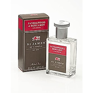 St James of London Sandalwood & Bergamot Cologne, 1.69 Fl Oz