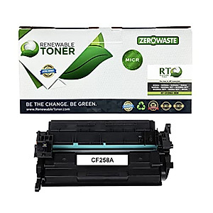 RT 58A MICR Ink Compatible Replacement for HP CF258A 58X CF258X | Works with HP Printers M404dn M404dw M404n MFP M428fdn M428fdw Check Printer Toner Cartridge (with Bypass Chip)