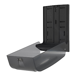 C-Fold/Multi-Fold Paper Towel Dispenser by GP PRO (Georgia-Pacific), Translucent Smoke, 56650/01, 11.00" W x 5.25" D x 15.40" H, Black