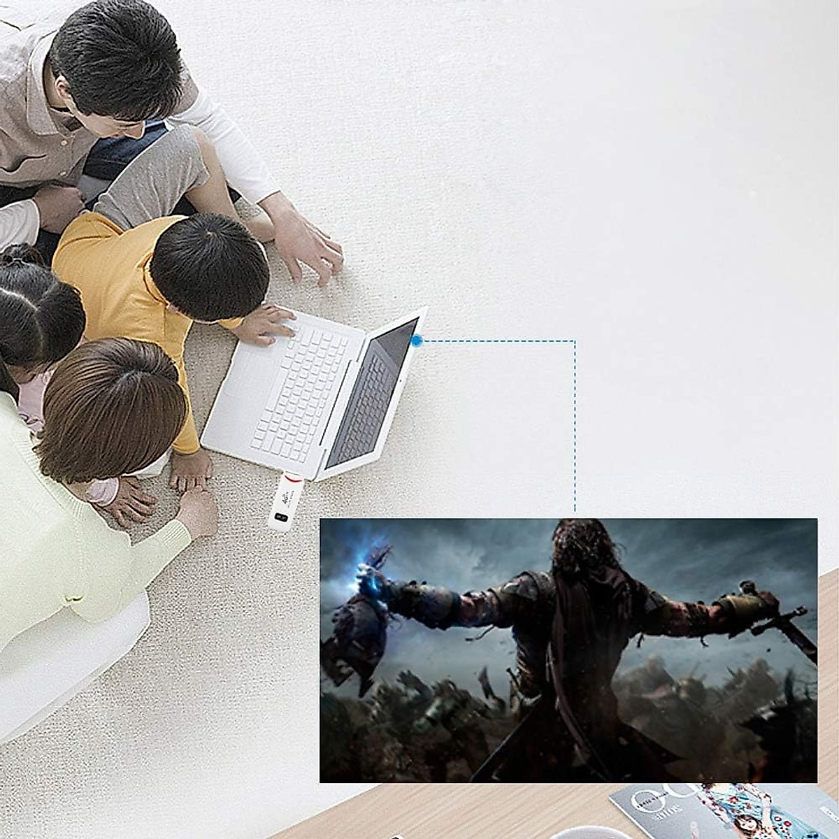 Yoidesu 4G LTE USB Modem,100Mbps Mobile Router,Network Hotspot,3G 4G Modem,Router,Support LTE B1/B3/B7/B8/B20 SIM/USIM FDD,WCDMA,TF Slot up to 32GB,Portable