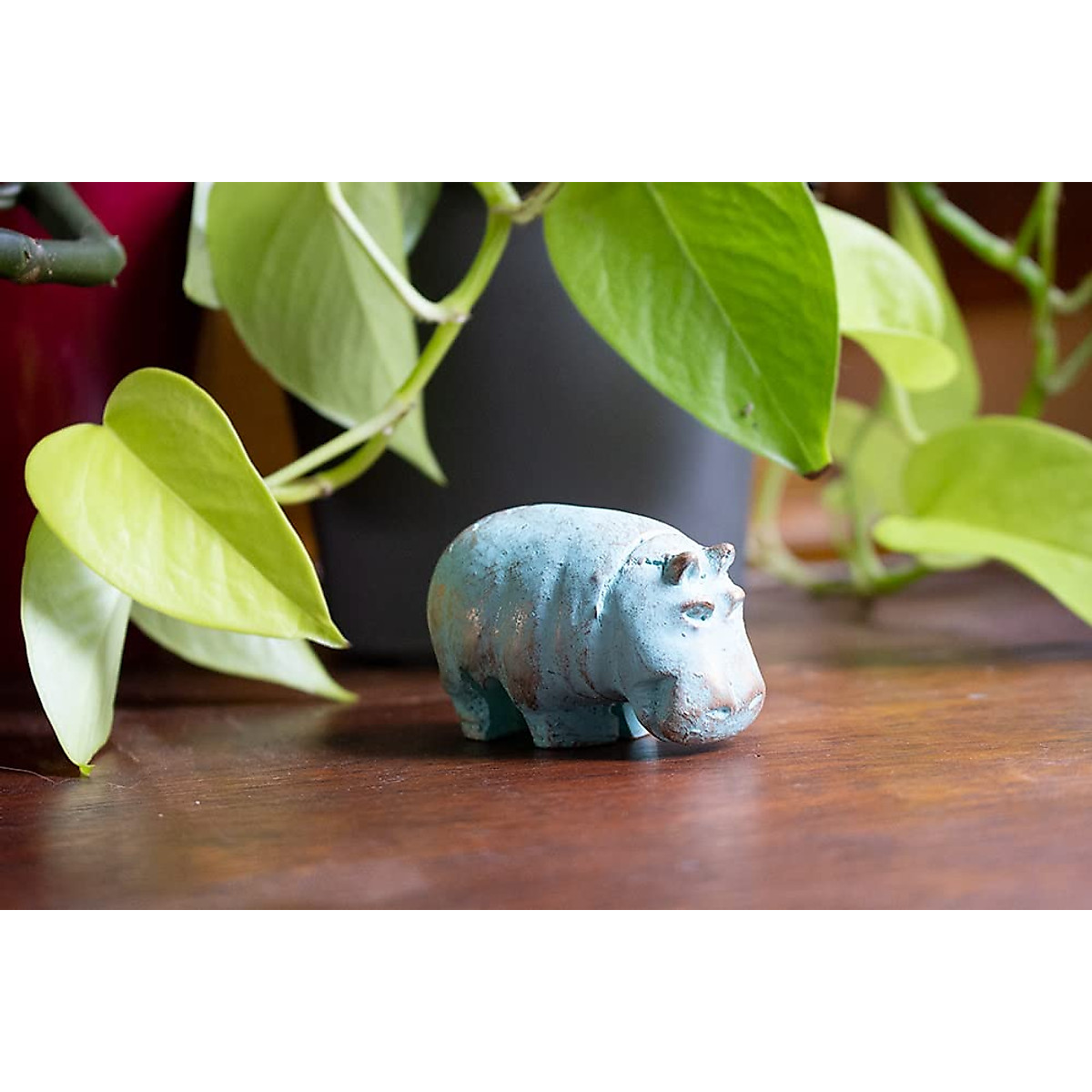 Discoveries Egyptian Imports Authentic Miniature Statue - Patina Finish - Hippo Goddess Taweret - 2.5" - Made in Egypt