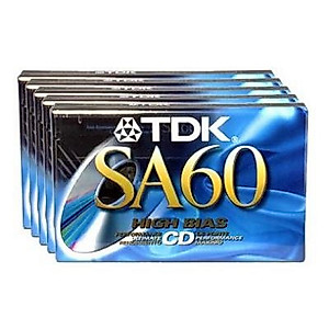 TDK SA-60S Cassette Tape Bonus Pack