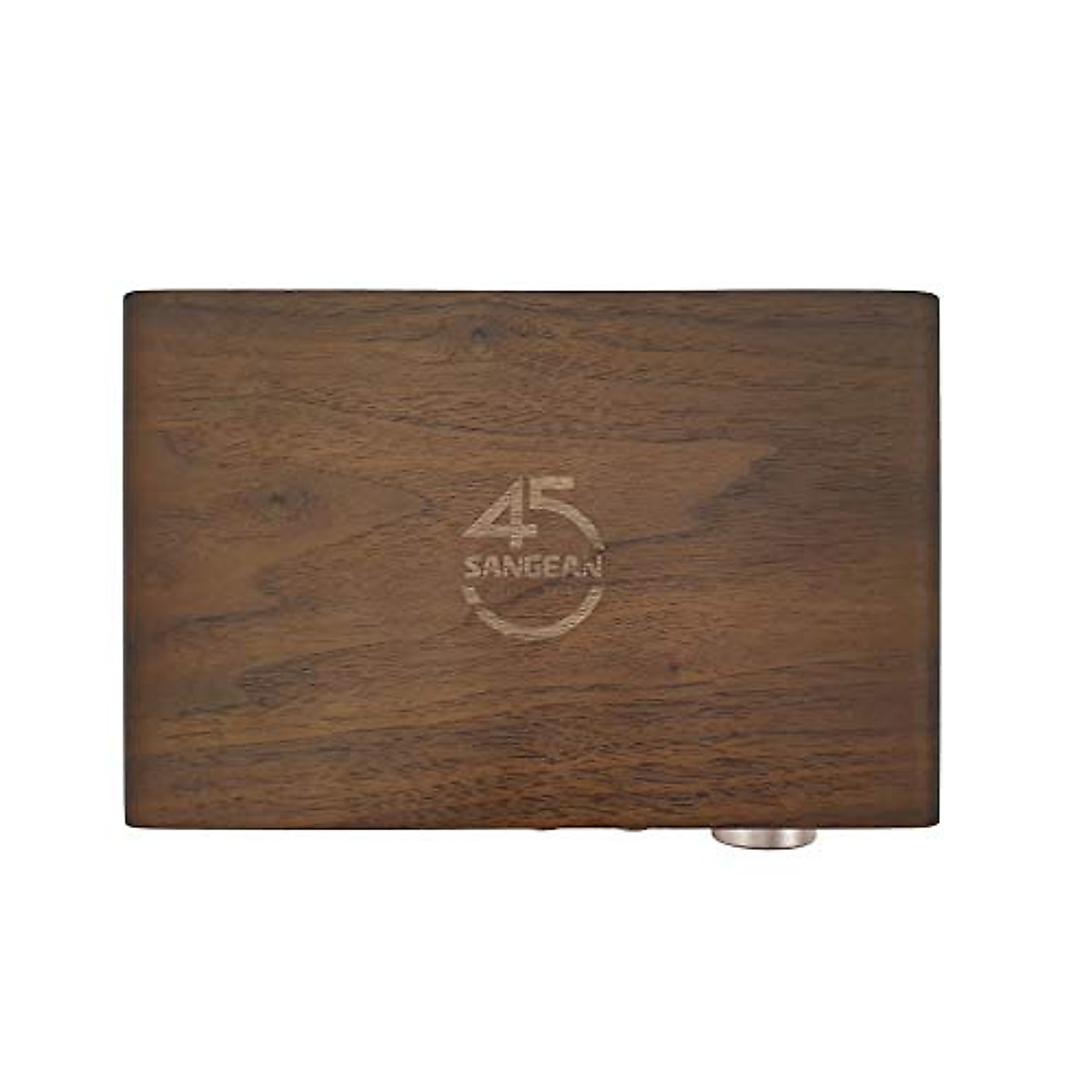 Sangean WR-16SE AM/FM/Bluetooth/Aux-in/USB Phone Charging 45th Anniversary Special Edition Wooden Cabinet Radio (Dark Walnut with Rose Gold)