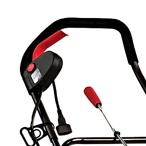 Snow Joe SJM988-RM Electric Snow Thrower with Light, Red/Black