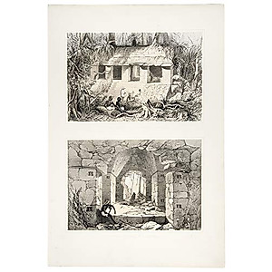 Principal court of the palace at Palenque/Interior of Casa, No. 3 Palenque