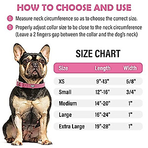 DCSP Pets Dog Collar – Heavy-Duty Dog Collar for Small Dogs, Medium and Large – Eco-Friendly Natural Fabric – Durable and Skin-Friendly – Soft Dog Collar for All Breeds – Medium, Pink