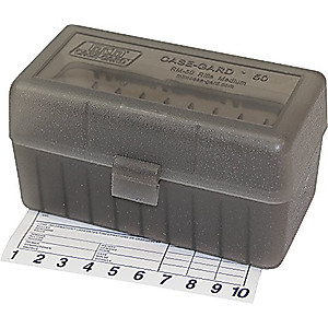 MTM 50 Round Flip-Top Rifle Ammo Box 220 Swift 243 308 Win, Gray