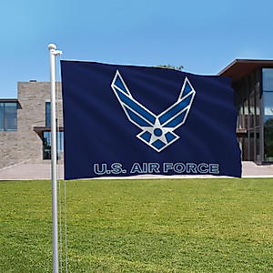 DELAYNOMORE77 US Air Force Flag United States Banner Polyester 3x5 Foot Flags Vivid Color and UV Fade Resistant Flag Outdoor Banner