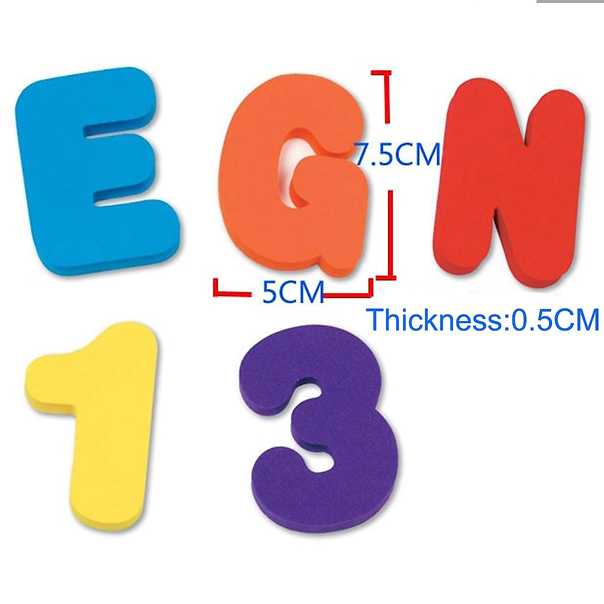 BAIVYLE Baby Bath Toys Foam Fun Alphabet Letters and Numbers-Floating Toy 36 PCS ABC for Bathtub Educational Kids Boys Girls. Baby Bath Time Toys-Makes Clean Up Easy as They Drip Dry in The Tub