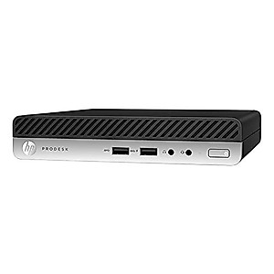 HP ProDesk 400 G4 Mini Desktop Computer, 2.1 GHz Intel Core i5-8500T Six-Core, 8GB RAM, SSD 256GB Windows 10 Pro (4BC39UT#ABA)