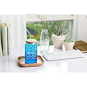 NewEleven Mothers Day Gifts For Dog Lovers, Dog Owners, Dog Mama, Dog Mom, Fur Mama - Dog Mom Gifts For Women - Cute Funny Gifts For Women, Best Friend, Girlfriend - 16 Oz Coffee Glass