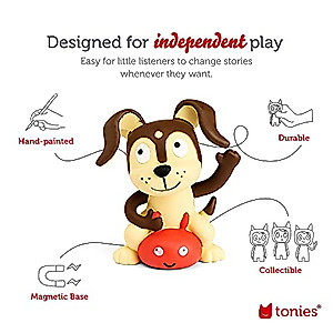 Toniebox Audio Player Starter Set with Playtime Puppy - Listen, Learn, and Play with One Huggable Little Box - Light Blue