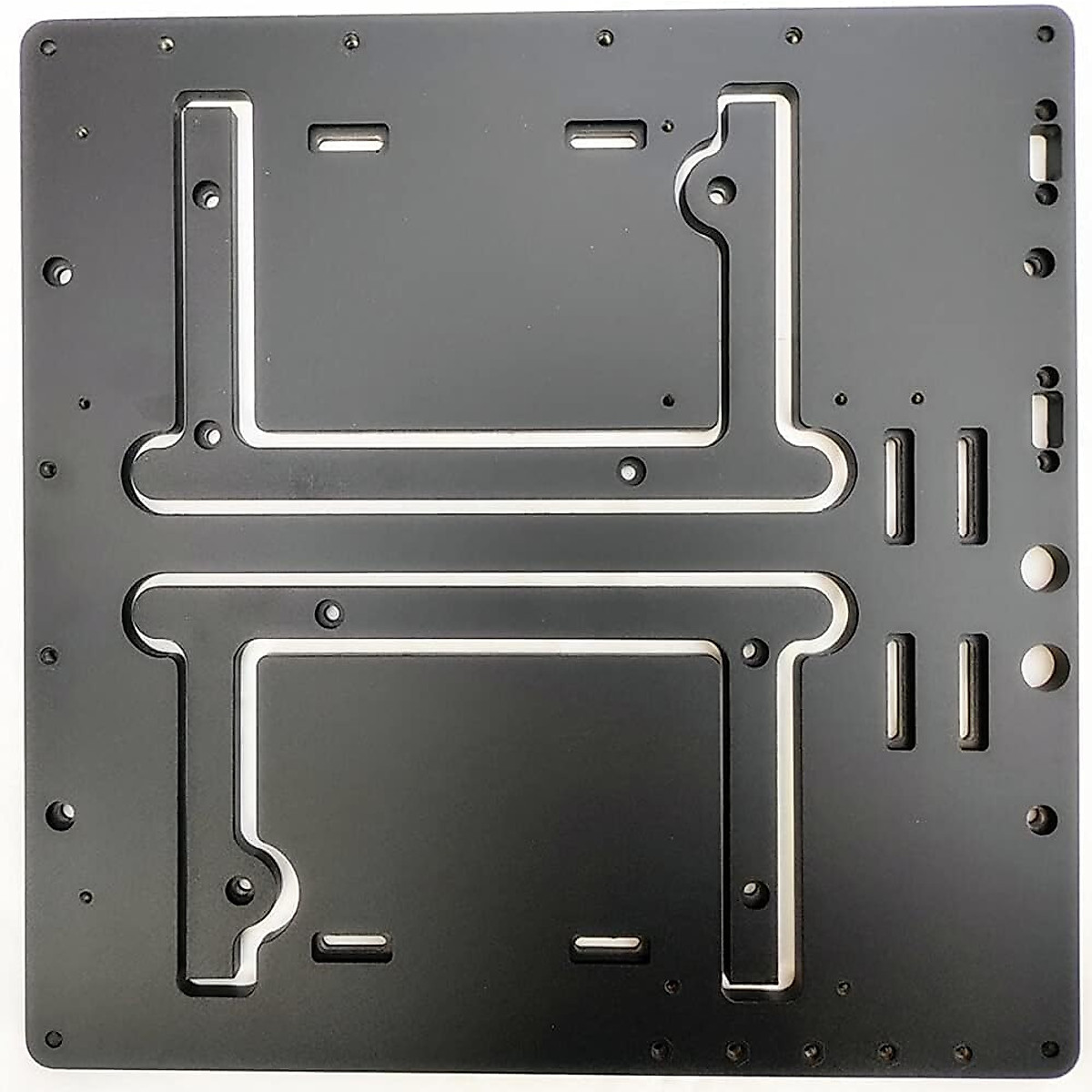 EDIY Open Air ATX PC Frame HTPC Water Cooling Test Bench Aluminum Case Bare Overclocking DIY Computer Support Graphics Card, Black