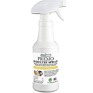 Poultry Spray by Premo Guard – Treat Mites, Fleas, Flies, and Lice – Fast Acting & Effective – Chicken, Turkey, Waterfowl, and Birds – Best Natural Protection for Control & Prevention – 32 oz