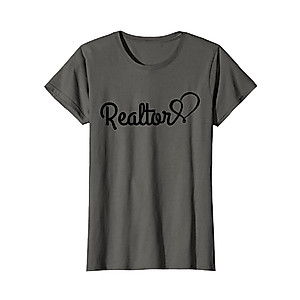Realtor Real Estate Agent Heart House Rent Broker Gift T-Shirt
