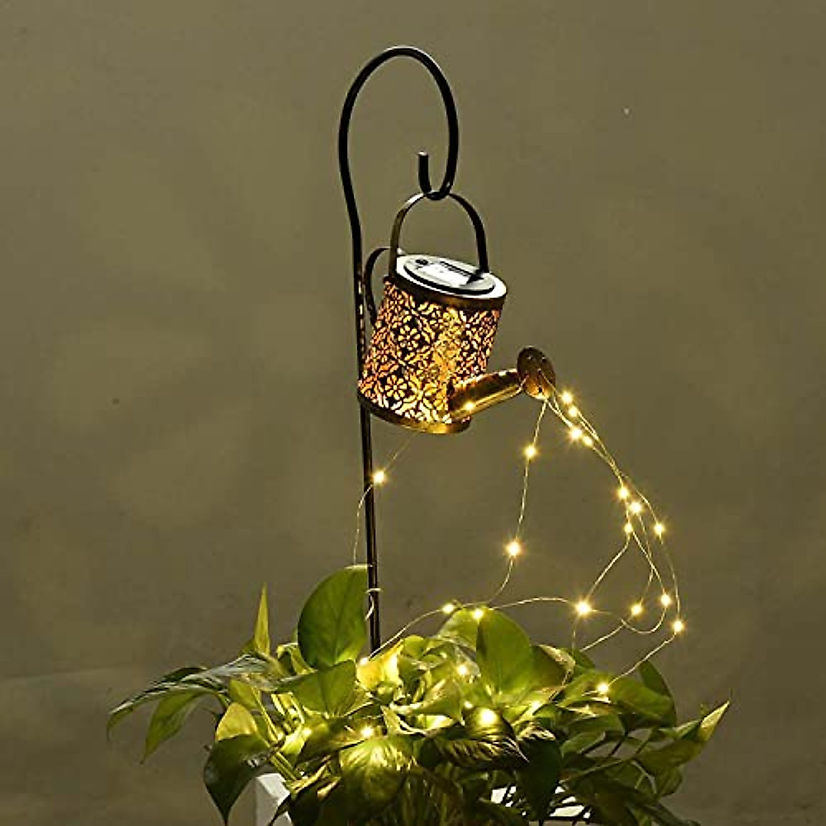 QYK -Shower Garden Art Light, Powered Watering Can Led Light Fairy Lights String, Party Home Garden Yard Decor, Yard Decor Solar Lamps Outdoors