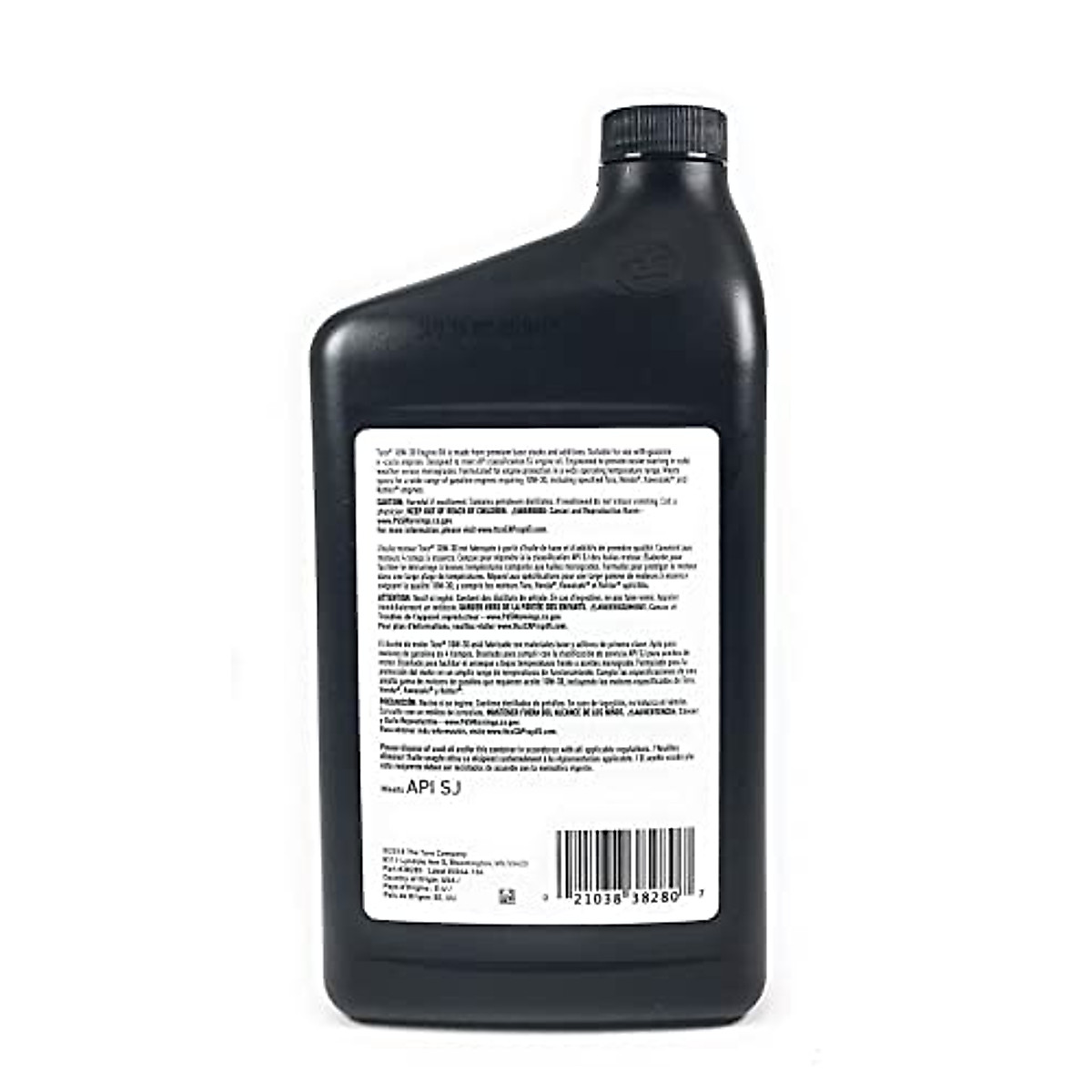 Toro 38280 SAE 10W30 4-Cycle Engine Oil - 32 OZ Bottle