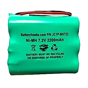 2GIG-BATT1 228844 6MR2000AAY4Z 7.2v 2200mAh Ni-MH Battery Pack for Alarm System 6MR1600AAY4Z Corun GoControl