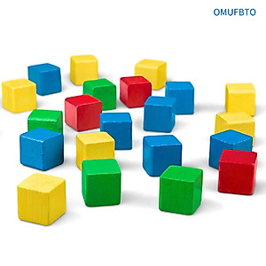 50Pcs Wooden Cubes 1inch Natural Wooden Blocks Unfinished Wood Blocks for Wood Crafts Blank Wood Square Blocks for Crafts and DIY Projects Puzzle Making.…