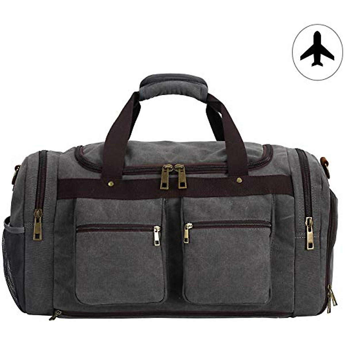 Weekender Overnight Duffel Bag Shoe Pocket for Women Men Weekend Travel Tote Carry On Bag